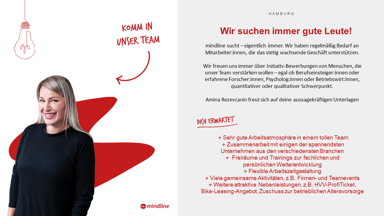 Karriere - mindline - Marktforschung aus Hamburg